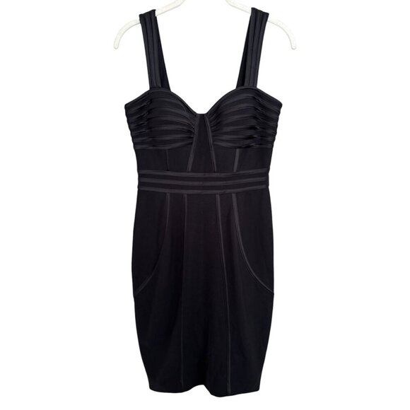 Cache | Dresses | Cache Black Mini Bodycon Dress | Poshmark